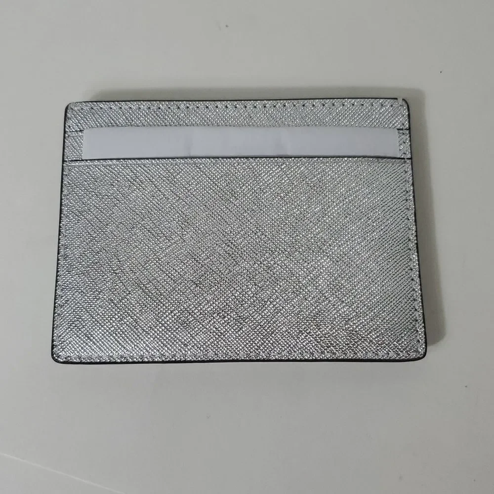 kate spade | Bags | Kate Spade Kenziecardholder Lunar Light Silver Nib ...